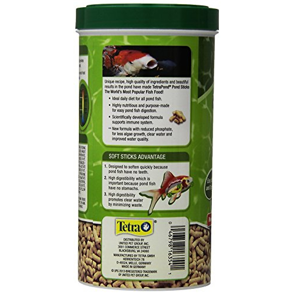 TetraPond Pond Sticks 3.53 Ounces, Pond Fish Food, For Goldfish And Koi, Tetra Pond Pond Sticks, Healthy Nutrition for Goldfish and Koi