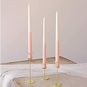 Style Me Pretty Blush Taper Candles, Wedding Accessories, 12” Long, 6 Count