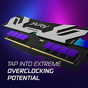 Kingston FURY Renegade RGB 32GB (2x16GB) 6400MT/s DDR5 CL32 DIMM Desktop Memory (Kit of 2) | Intel XMP 3.0 | Overclocking Stability | KF564C32RSAK2-32