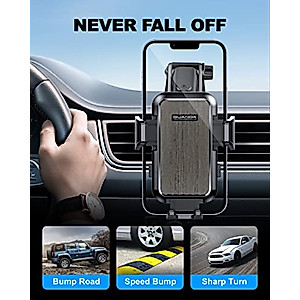 GUANDA TECHNOLOGIES CO., LTD. Cell Phone Stand, Desk Phone Holder, Upgraded Car Mount Phone Holder Dashboard Windshield