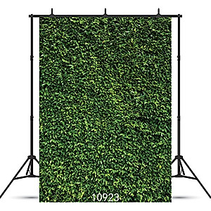 SJOLOON 5X7ft Green Leaves Backdrop Grass Backdrop Natural Green Lawn Party Photography Backdrop Birthday Newborn Baby Lover Wedding Photo Studio Props 10923