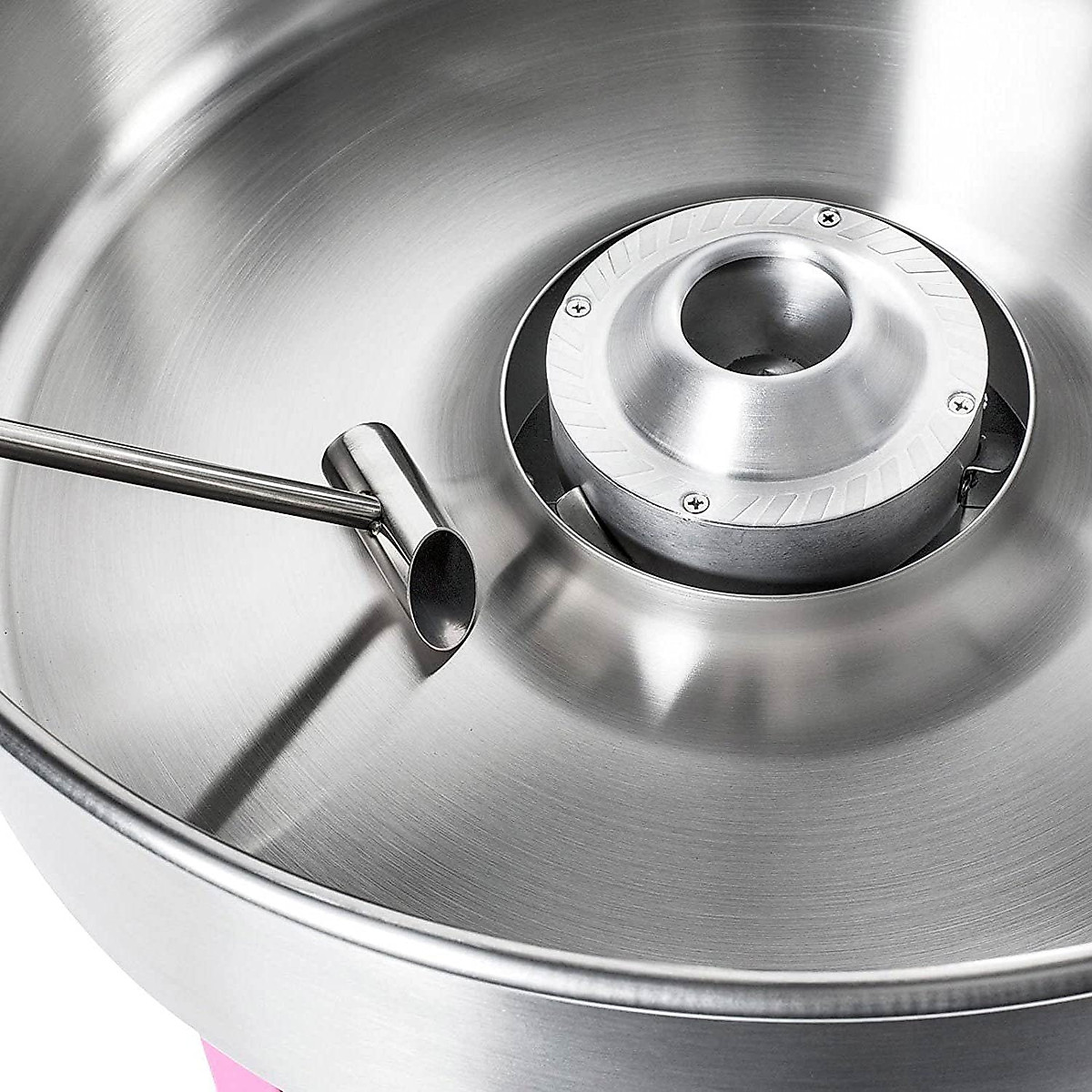 Commercial Cotton Candy Machine Electric Cotton Candy Floss Maker - 110V for the Perfect Party Favor for Birthdays, School function, or Social Events.（Pink） (Without wheels, Pink)