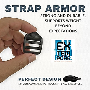 4 Pcs 1 inch (25mm) Plastic Ladder Slider adjustable Lock Buckles, Plastic tension lock triglide, Plastic Replacement for Belt backpack strap adjuster replacement (Black)