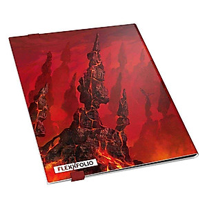 Ultimate Guard Flexxfolio Lands Edition | 9 Side-Loading Pocket for Trading Card Storage up to 360 Cards Binder, Mountain Cover Card Collection Album Folder designed for Double-Sleeved Cards