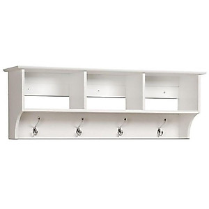Prepac Entryway Cubbie Shelf, White