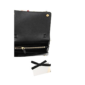 Prada Saffiano Garden Floral Applique Misto Designer Crossbody Bag for Women 1BP006