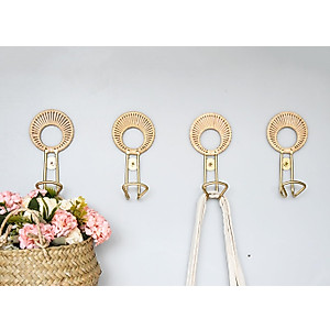 OVENKEI Wall Hooks Boho Nursery Decor Wall Hooks for Hanging Towel Hook Boho Decor Wall Hooks Decorative for Hanging Towels