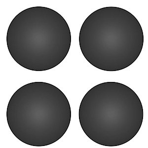 MOSISO 4 Pcs Laptop Silicone Feet (0.59 inch Diameter), Replacement Bottom Case Foot Compatible with MacBook Pro/Air Shell Case Cover, Black