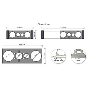 Sanni Shoo Drip.it | Multifunctional Space Saving Stainless Steel Kitchen Sink Caddy | Bottle Holder | Compatible with Sodastream Bottles for Aqua Fizz, Penguin and Other Bottles | Drainer & Organizer
