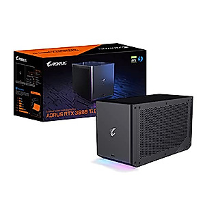 GIGABYTE AORUS RTX 3080 Ti Gaming Box eGPU, WATERFORCE All-in-One Cooling System, Thunderbolt 3, GV-N308TIXEB-12GD External Graphics Card