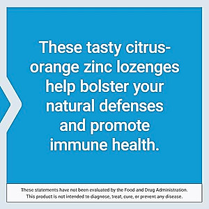 Life Extension Zinc Lozenges – Citrus-Orange Flavor – For Healthy Protein Synthesis & Immune Health - Inflammation Management Supplement - Gluten-Free, Non-GMO – 60 Vegetarian Lozenges