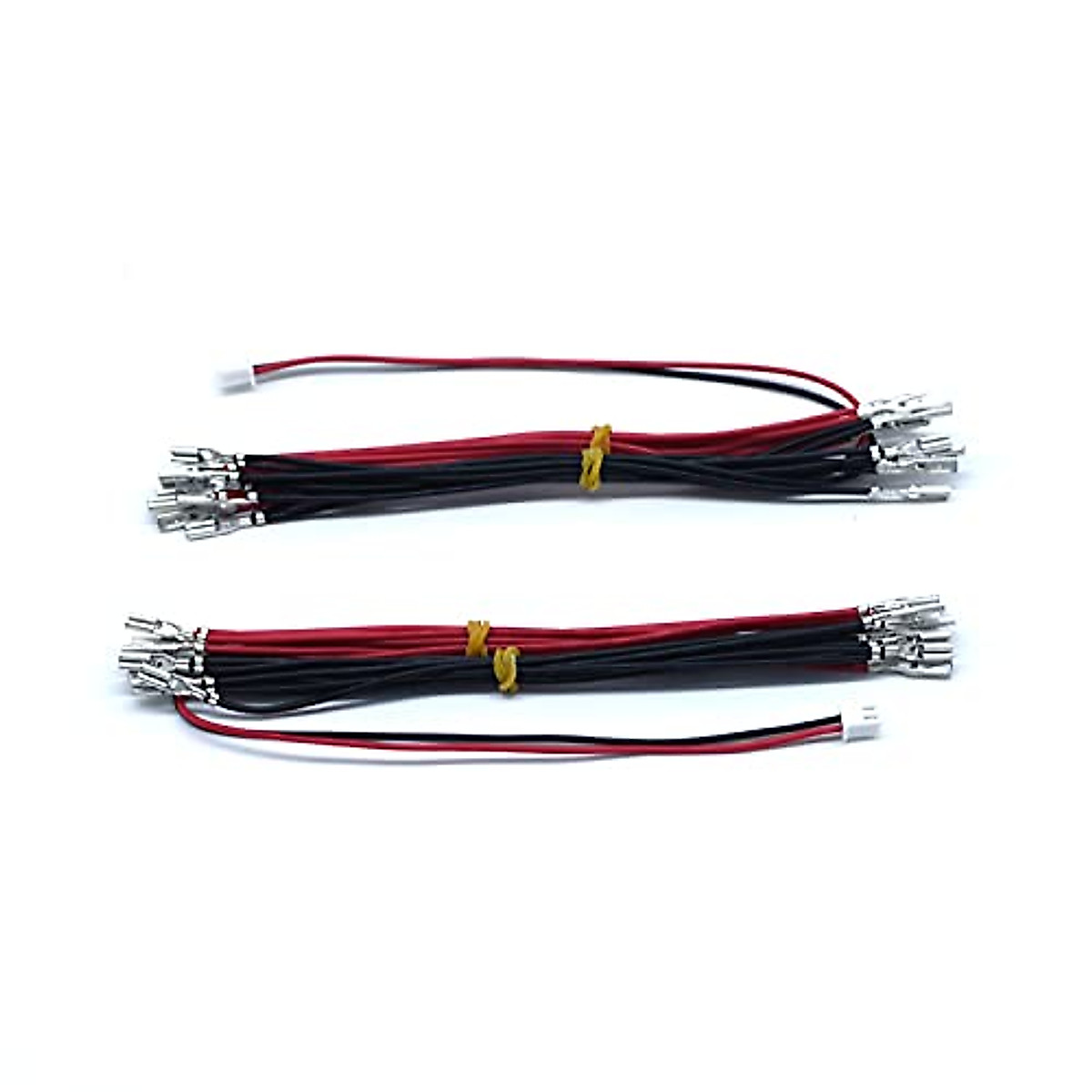 Arcity 2 Pcs Arcade Cable Wire LED Button Power Cable Daisy Chain 0.110 Inch /2.8mm Terminals Jumper Wire Harness Lighted Up 20 LED Arcade Buttons for USB Encoder, MAME, Arcade1Up, Raspberry Pi,PC New