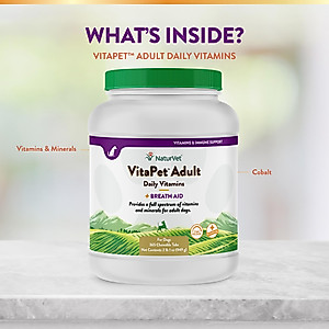 NaturVet Vita Pet Adult Plus Breath Aid Tablets -Time Release 365 ct