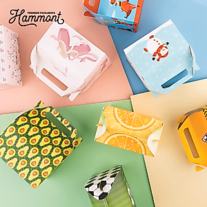 Hammont Ballerina Party Favor Treat Boxes - 10 Pack - Baby Shower & Girls Birthday Décor- Ballerina Gable Boxes, Cookie Box for Gift Giving, Princess Ballerina Party Decorations - 6.25x3.75x3.5 Inches