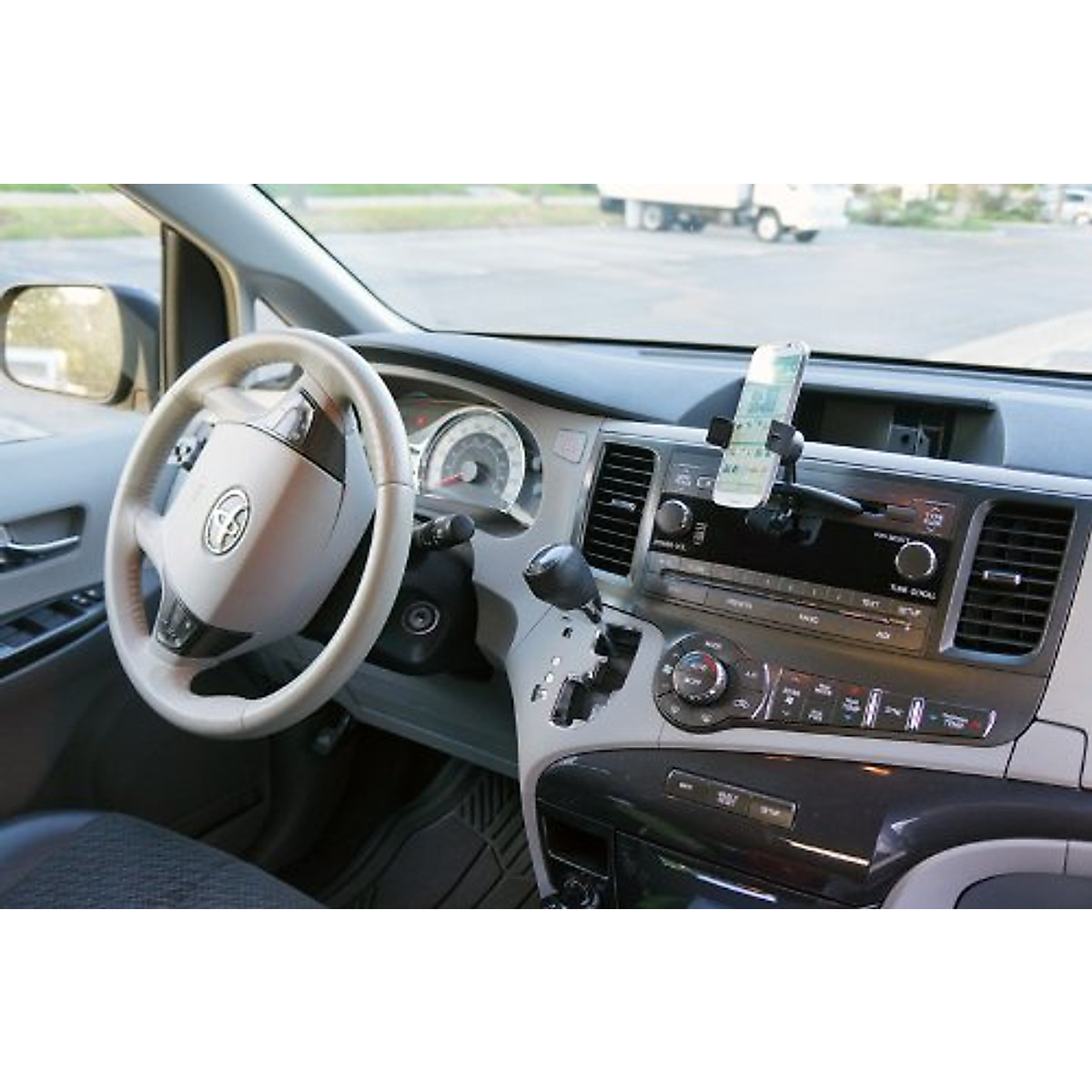 ChargerCity EasyInstall DVD CD Slot Blade Mount for Apple iPhone 14 13 12 Pro Max Samsung Galaxy S22 S21 Pixel OnePlus Smartphone