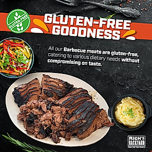 Roots Renowned 18 Hour Smoked Brisket 8-10 lbs- Fully Cooked – Master Chef Prepared & Blast-Chilled – Perfect for Festive Dinners, Gifts