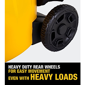 DEWALT 16 Gallon STEALTHSONIC Poly Wet/Dry Vacuum, DXV16P-QTA Noise Reduction Heavy Duty Shop Vacuum for Jobsite/Workshop, Reduce Motor Noise, Yellow