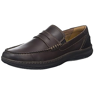 Florsheim Central Moc Toe Penny Leather Brown Crazy Horse 10.5 M (D)