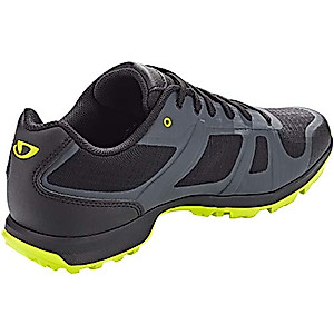 Giro Gauge Men Clipless Mountain Bike Shoes - Dark Shadow/Citrine Green Cover (2020), 47