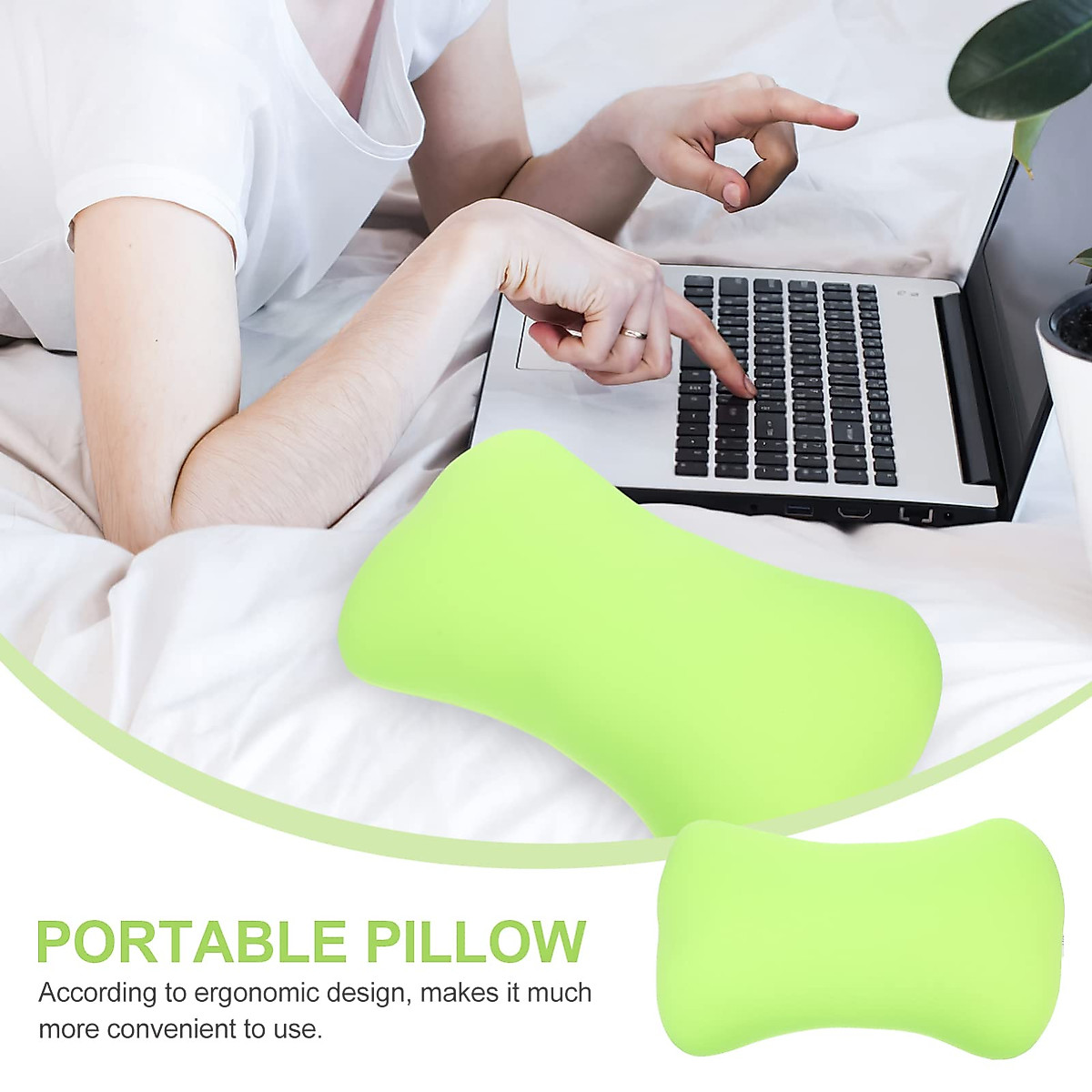CLISPEED Neck Cushion Dog Bone Pillows Neck Support Pillow Lumbar Protector Pillow Travel Pillow Ornament for Couch Armchair Office Chair Airplanes Supply Comfortable Bone Pillow