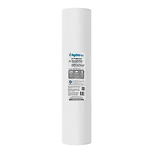 HYDROVOS 25 Micron 20" x 4.5" Sediment Water Filter, NSF Certified Replacement Cartridge for Whole House Water Filter System, Compatible with ECP5-BB, AP810-2, HDC3001, CP5-BB, SPC-45-1005, ECP1-20BB