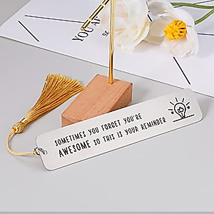 Valentines Day Gifts for Him Her Bookmark with Tassel for Teen Girls Inspirational Gifts for Women Daughter Son Teen Boys Birthday Gifts for High School Students Teacher Book Lover Reader from Mom Dad