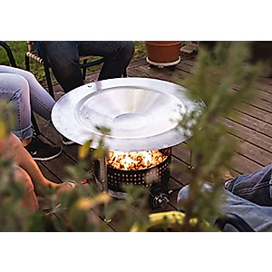 HeatSaver AL28 - Fire Pit Heat Deflector/Reflector and Cover
