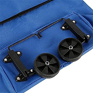 Foldable Shopping cart with Wheels for Grocery Collapsible Shopping Bags Removable Bag Bigger Waterproof Shopping Bag