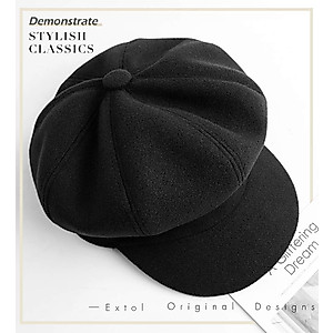 Sumolux Women Beret Cap Newsboy Hat French Wool Classic Autumn Spring Winter Hats