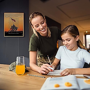 Once a Marine, Always a Marine - Inspiring USMC Creed Wall Decor Poster, This Famous American Flag Raising on Iwo Jima Is An Ideal Wall Art For Patriotic Home, Office Wall Decor, Unframed - 8x10"