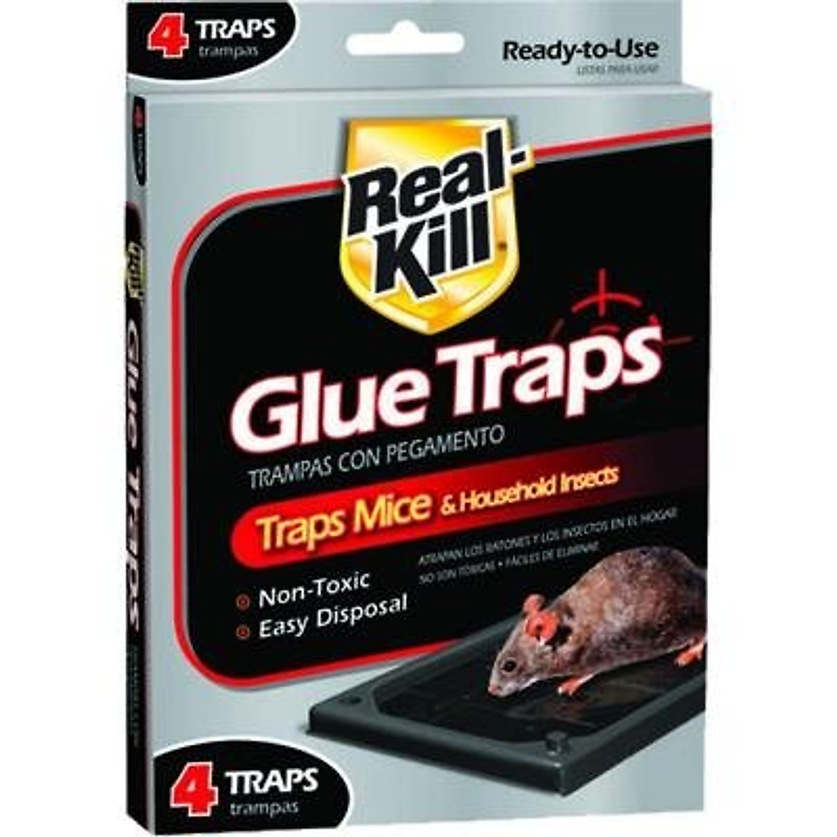 Real-Kill Mouse Glue Traps (4-Pack)