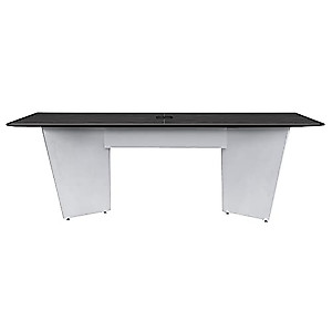 Regency Conference Room Table, 8 ft, Ash Grey/White