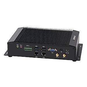 KINGDEL i5 8th Gen. CPU Desktop Computer, Office Computer with 8GB RAM, 128GB SSD, 6xCOM, 4xUSB 3.0, 4xUSB 2.0, 2xLAN, GPIO, HD Port, VGA, Fanless