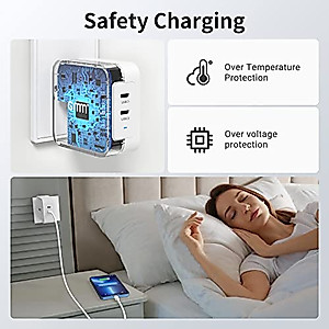 USB C Charger, GMM 40W Dual USB C Wall Charger Fast Charging, 2 Port 20W USB C Block with Foldable Plug, Compact GaN III USB C Power Adapter for iPhone 14/14 Pro/14 Pro Max/13 Pro, iPad, Galaxy, Pixel