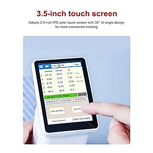 Colorimeter, Handheld Colorimeter, Portable Color Difference Meter, High Accuracy Color Analyzer with LED Screen Display