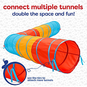 Antsy Pants Play Tunnel for Kids and Babies, Pop up Crawl Through Tunnel for Toddlers 1-3, Indoor and Outdoor Toy