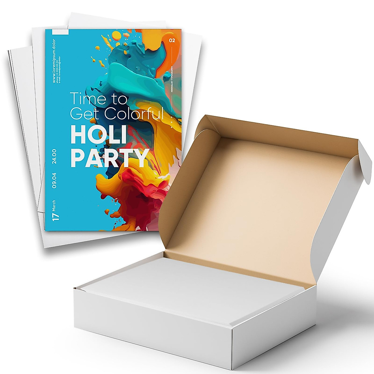 Hamilco White Cardstock Thick Paper 8 1/2 x 11" Heavy Weight 120 lb Cover Card Stock - 50 Pack