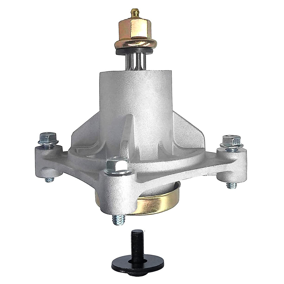 Blade Spindle Assembly replaces AYP 174356 174358 532 17 43-56 With Mounting Screws and Blade Mounting Bolt Fits AYP 48" Decks 2002 & Newer, Mounting Holes are Threaded, Bearing pre-filled grease