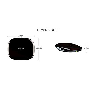 logitech 915-000238 Harmony Home Hub for Smartphone Control of 8 Home Entertainment and Automation Devices (Renewed)