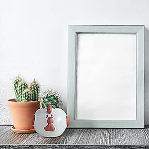 Needzo Round Succulent Planter Farmhouse Chic Ceramic Pig Shaped Plant Holder, Home Garden Office Desktop Decoration Small Flower Pot, 2.8 inches