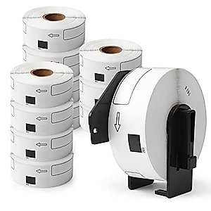 DK-1201 QL-800 Die Cut Address Label Replacement for Brother DK1201 Die-Cut Standard Rolled Address Labels 29mm x 90mm, Use for Brother QL-700 QL-810W QL-820NWB Label Printers, 12 Rolls(400pcs/roll)