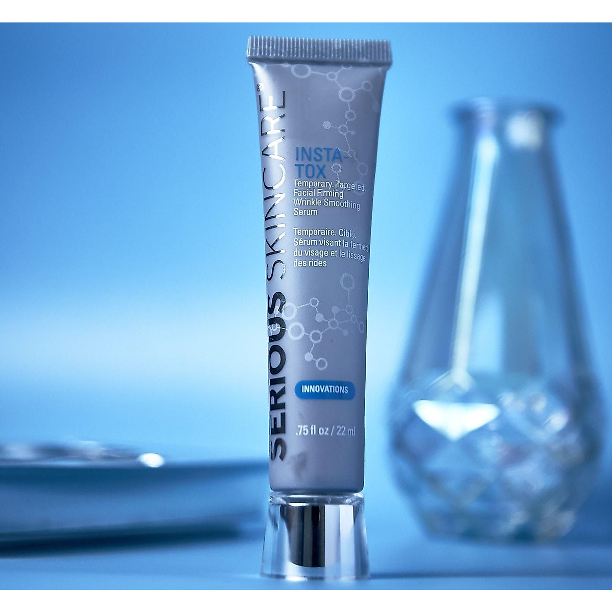 Serious Skincare INSTA-TOX Instant Wrinkle Smoothing Skin Serum TRIO - Temporarily Tightens Face - Instantly Reduce Appearance of Lines, Wrinkles & Large Pores - For Women & Men - .75 Fl. Oz. (3Pack)