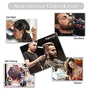 Umbrella Barber Cape For Adult,Capes For Hair Stylist, Non-stick Hair,Easy Clean,Waterproof Barber Salon and Home Stylists Use Hairdressing Kit,More Convenient