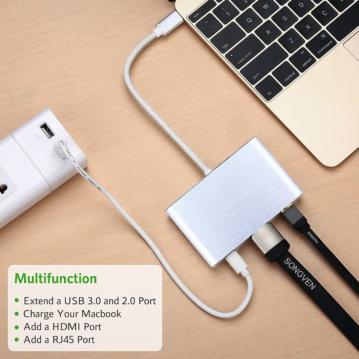 USB Type C to HDMI Adapter 4K for Nintendo Switch,Samsung Galaxy S8/S8 Plus, MacBook, Chromebook Pixel USB 3.1 Type c to hdmi Adapter Replace Nintendo Switch Dock Station
