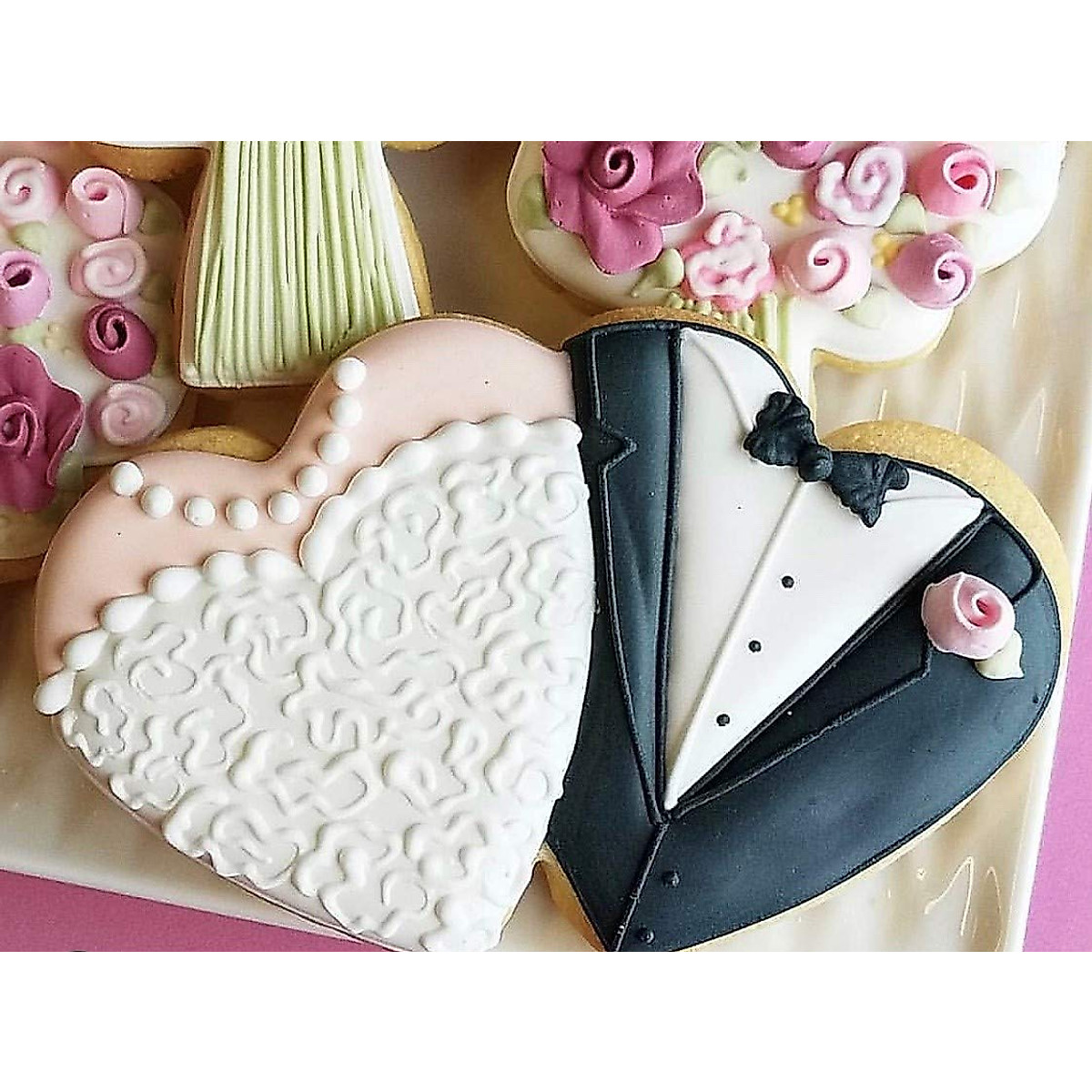 Double Heart Valentine's Cookie Cutter, 4.75" Made in USA by Ann Clark