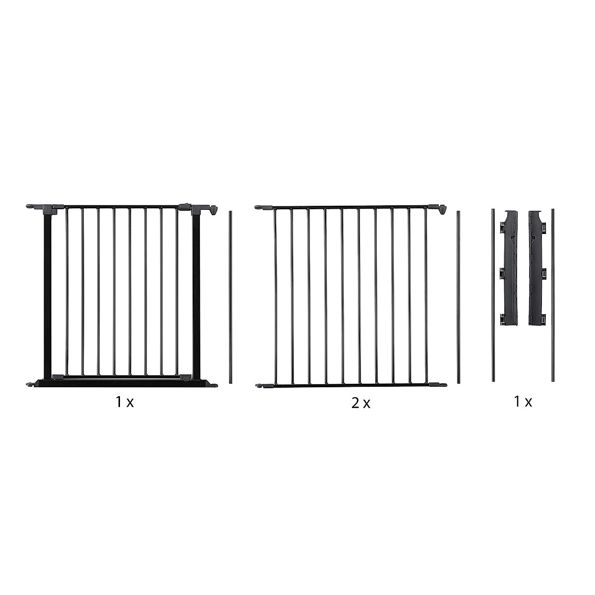 BabyDan Flex Gate Large 35.4-87.8"-Black