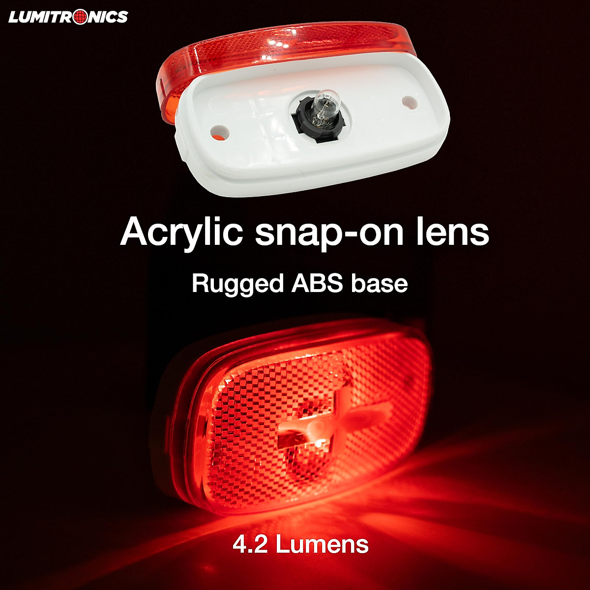 Lumitronics RV Clearance Marker Light (Red)