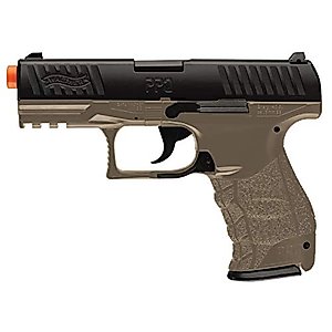 Walther PPQ 6mm BB Pistol Airsoft Gun, Dark Earth Brown
