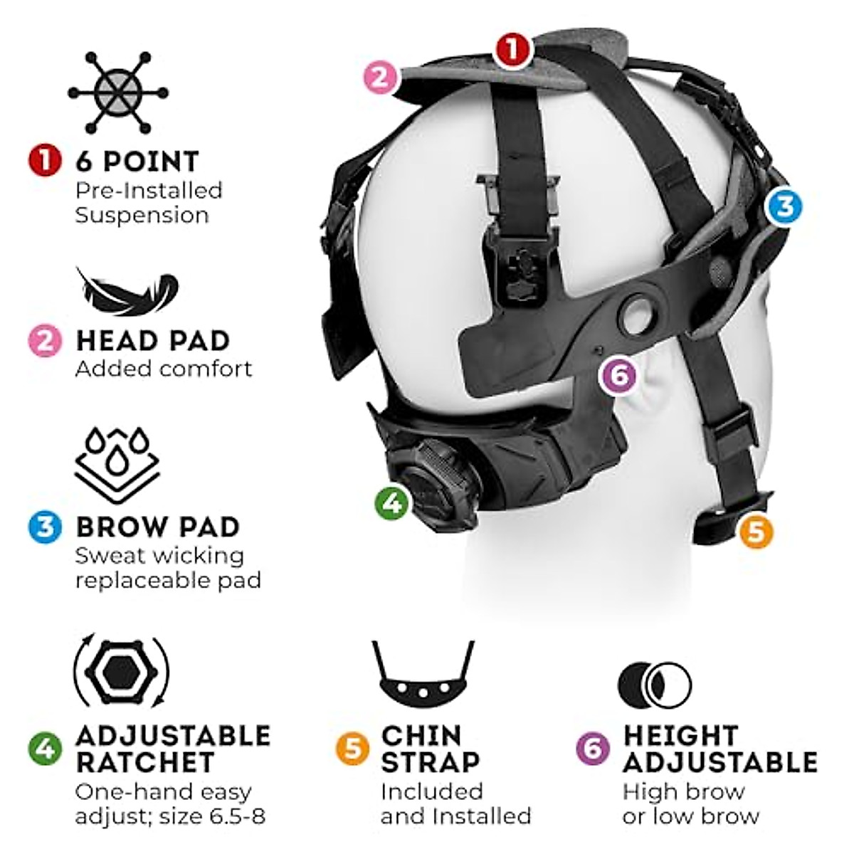 Full Brim OSHA Construction Hard Hat Work Approved Safety Helmet, Light Grey Carbon Fiber, Carbon Fiber Custom Design Hard Hats, Cascos De Construccion Hardhat for Men, Hard Hat by ACERPAL