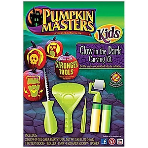 Pumpkin Masters America's Favorite Kids Glow in the Dark Carving Kit (Green)